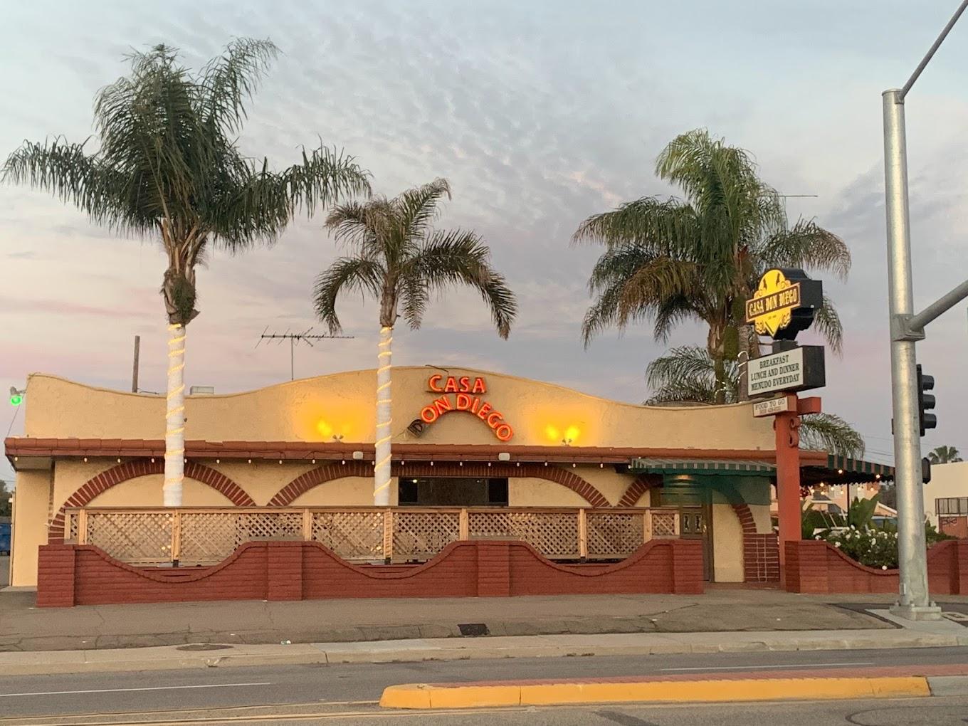 Casa Don Diego Restaurant Latest Menu - October 2024