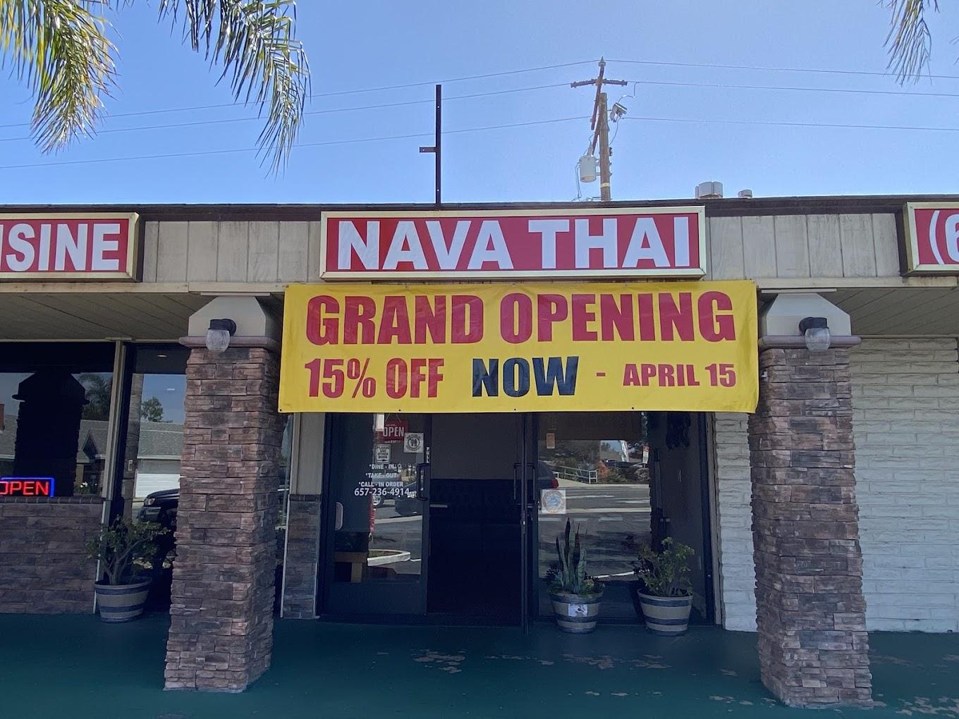 Nava Thai Cuisine Latest Menu - October 2024