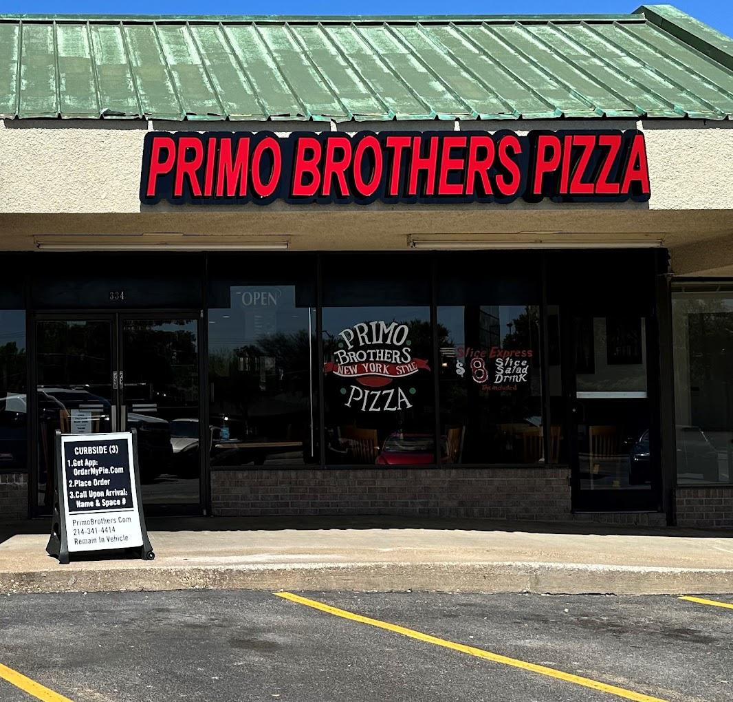 Primo Brothers Pizza Latest Menu - November 2024