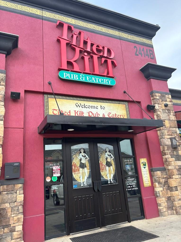 Tilted Kilt Pub and Eatery Laredo, Texas Latest Menu - November 2024